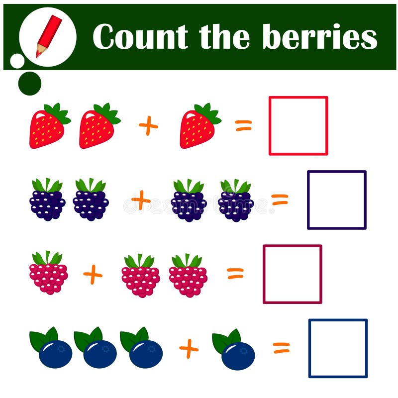 Educational a Mathematical Game. Logic Task for Children Stock Vector ...