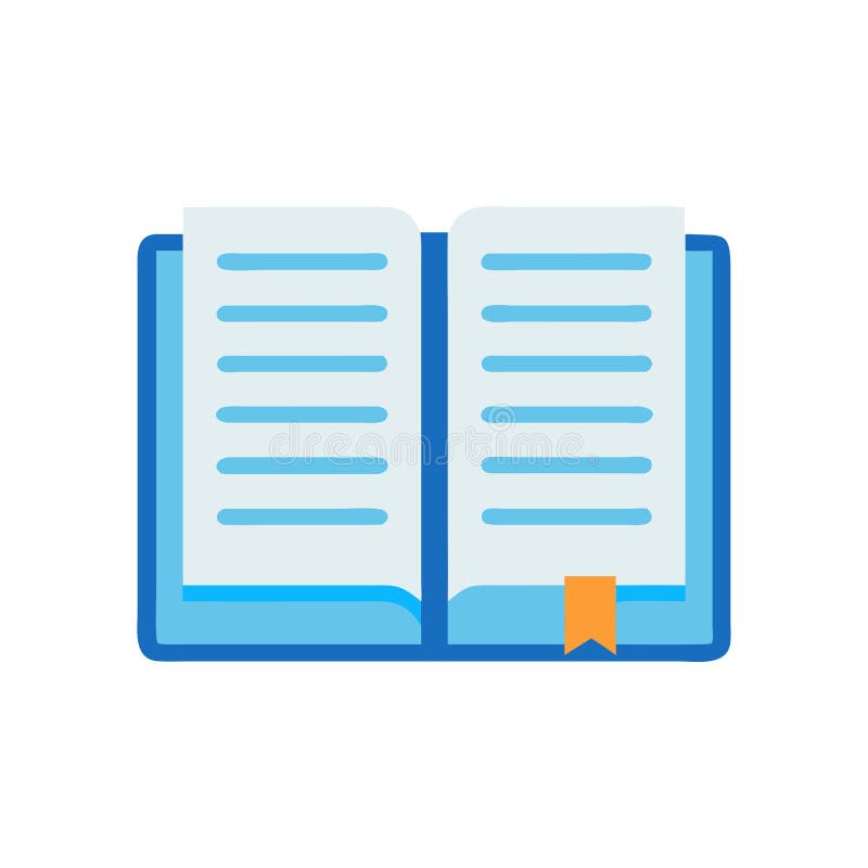 Educational Notebook Icon for Open Notes Stock Vector - Illustration of ...