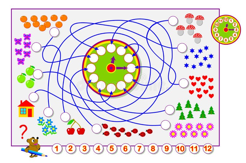 Mathematical Logic Puzzle Game. Solve Examples and Count Which Number ...