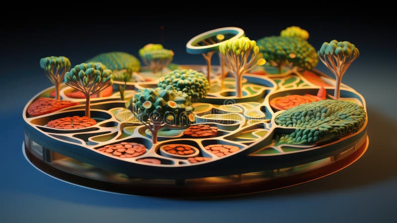 Educational plant computer stock illustration. Illustration of software ...