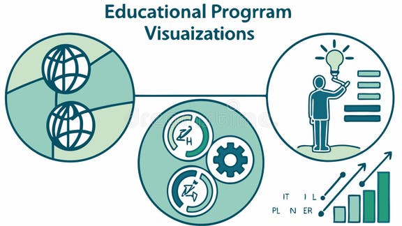 Educational Program Visualizations Learning Tools, Vector Design ...