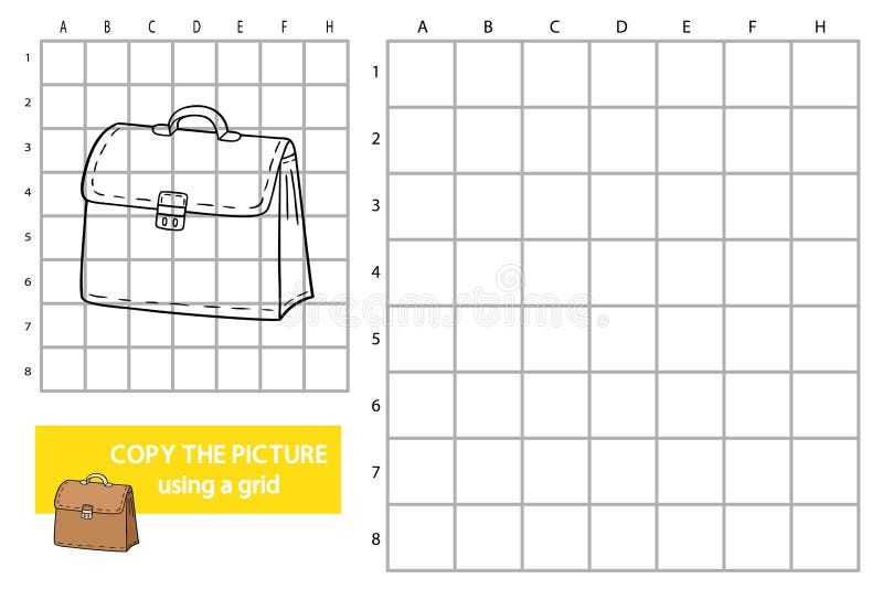 Educational Puzzle Game with Doodle Briefcase Stock Vector ...