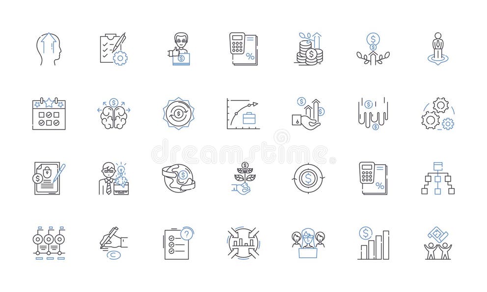 Educational Reform Line Icons Collection. Progress, Change, Innovation ...