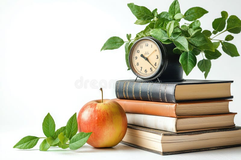 Educational School Background Set Against Clean White Backdrop Stock ...