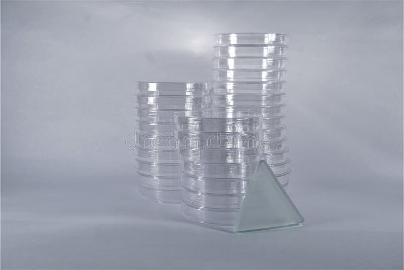 Triangular Prism Desk Clock Wet with Water Droplets. Stock Photo ...