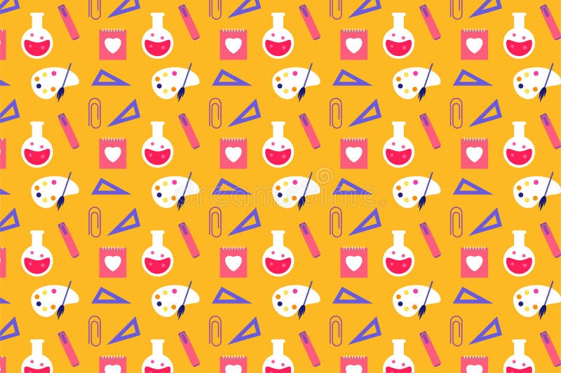 Educational Seamless Pattern Decoration for the Backdrop, Wallpaper ...