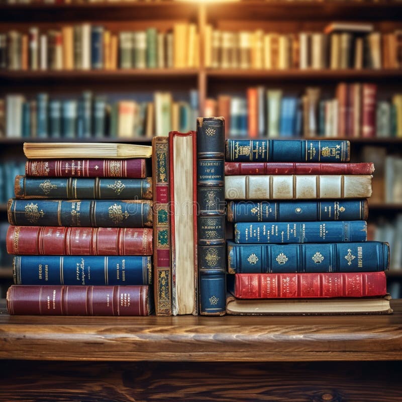 Educational Setting, Library Bookshelf, Back To School, Stack of Books ...