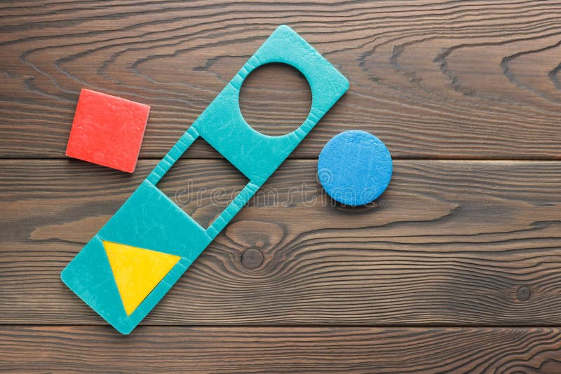 Educational Shape Figures for Kids Stock Photo - Image of geometry ...