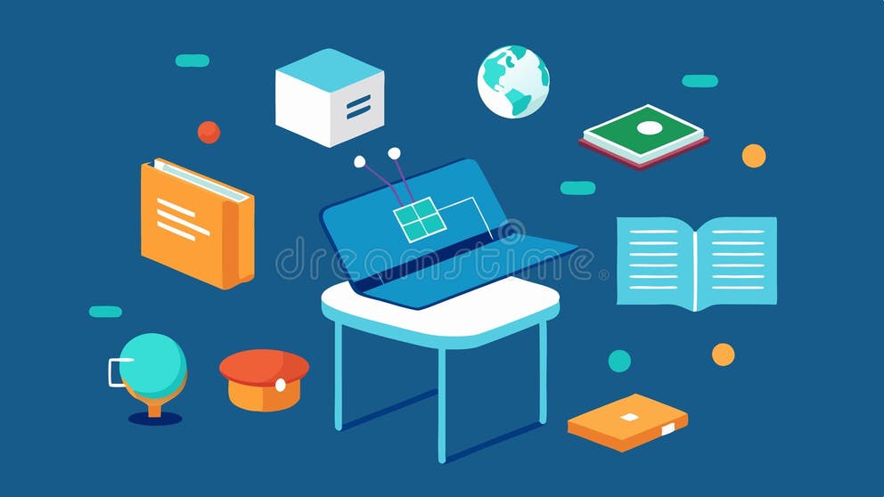 Educational Simulation a Designer is Creating an Interactive Classroom ...