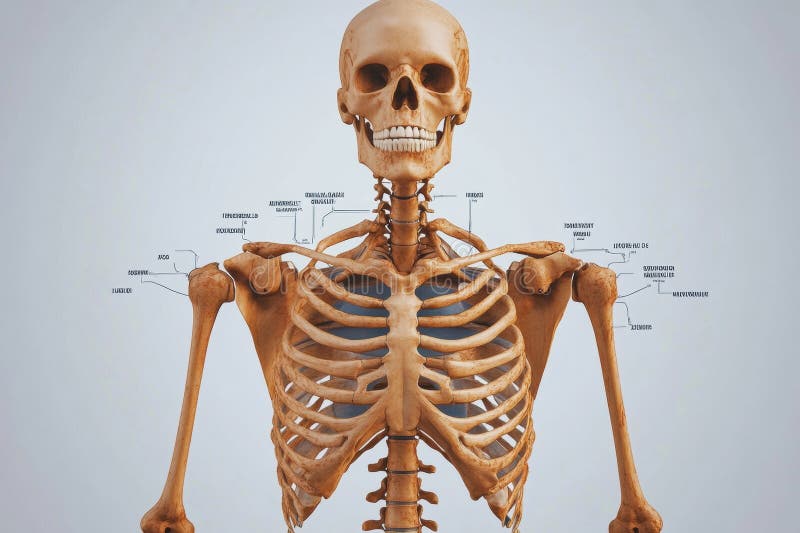 Educational Skeleton Model Highlights Human Anatomy with Labeled Bone ...