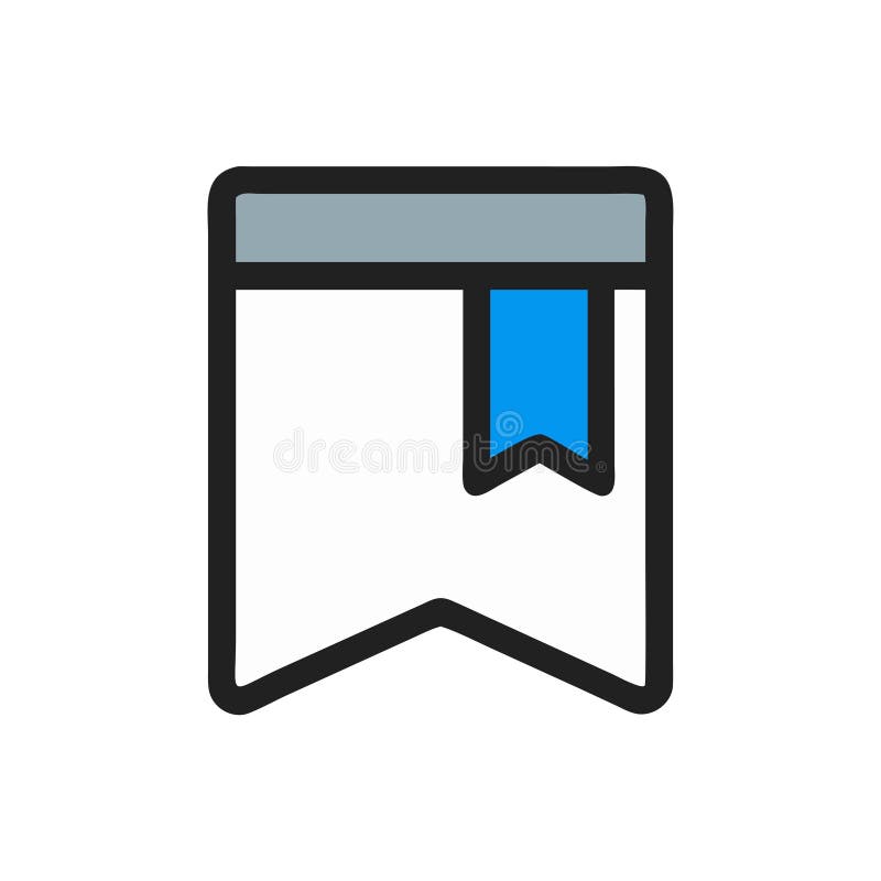 Educational Tab Bookmark Icon Stock Vector - Illustration of school ...