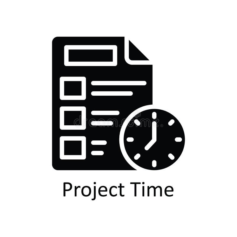 Time Management Vector Solid Icon Design Illustration. Cloud Computing Symbol on White ...