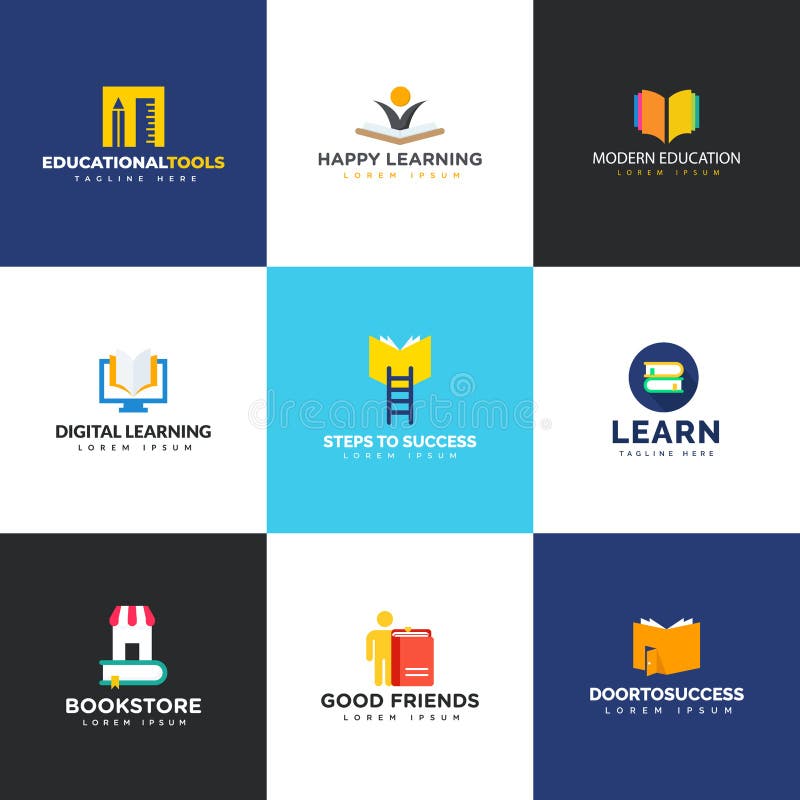 Learning Tools Icon Vectors Pack Stock Vector - Illustration of paint ...