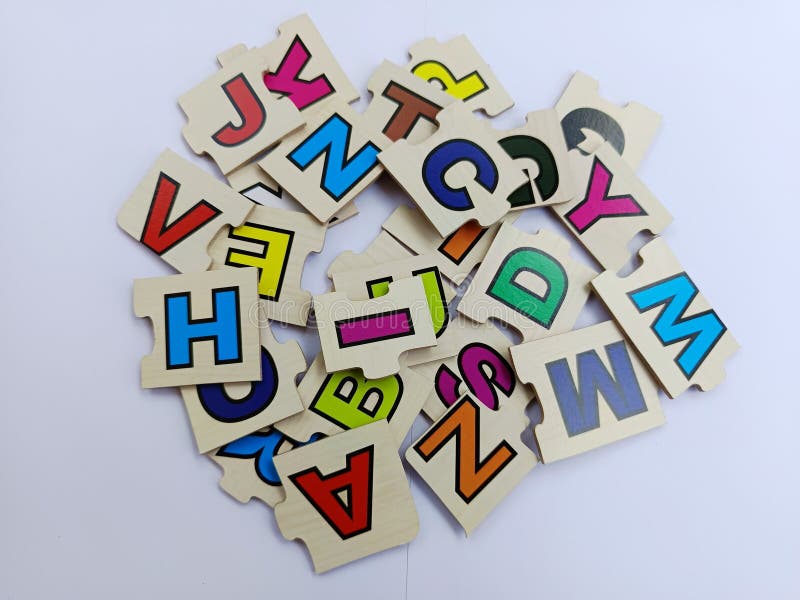 Educational Toy Alphabet Pieces Made of Wood, Designed for Fun and ...