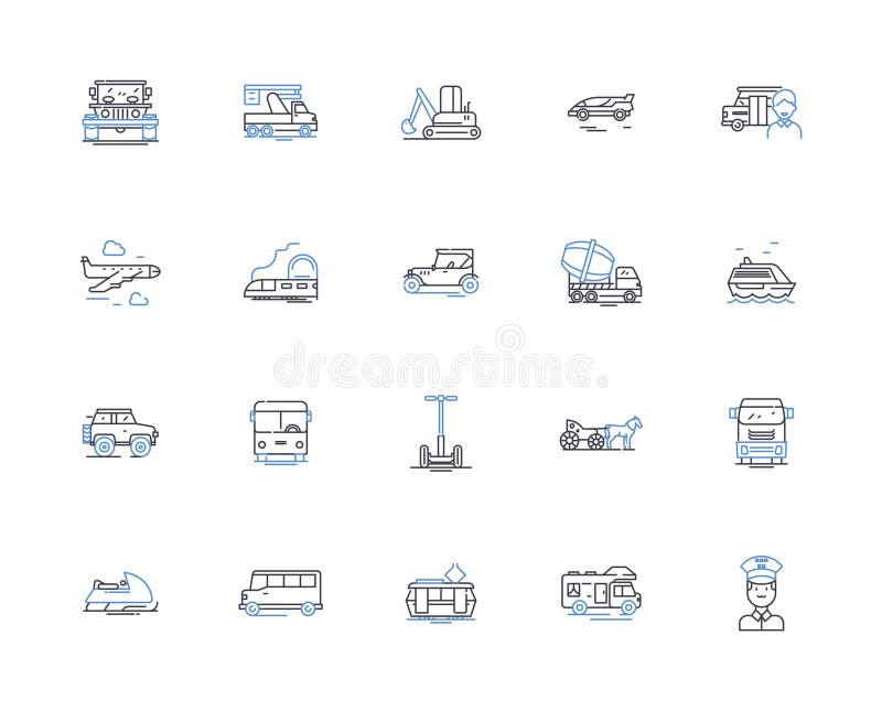 Educational Toys Line Icons Collection. Learning, Developmental ...