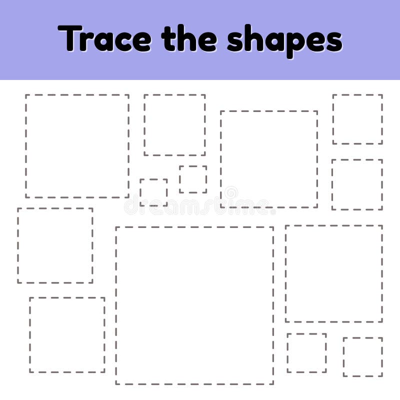 Educational Tracing Worksheet for Kids Kindergarten, Preschool and ...