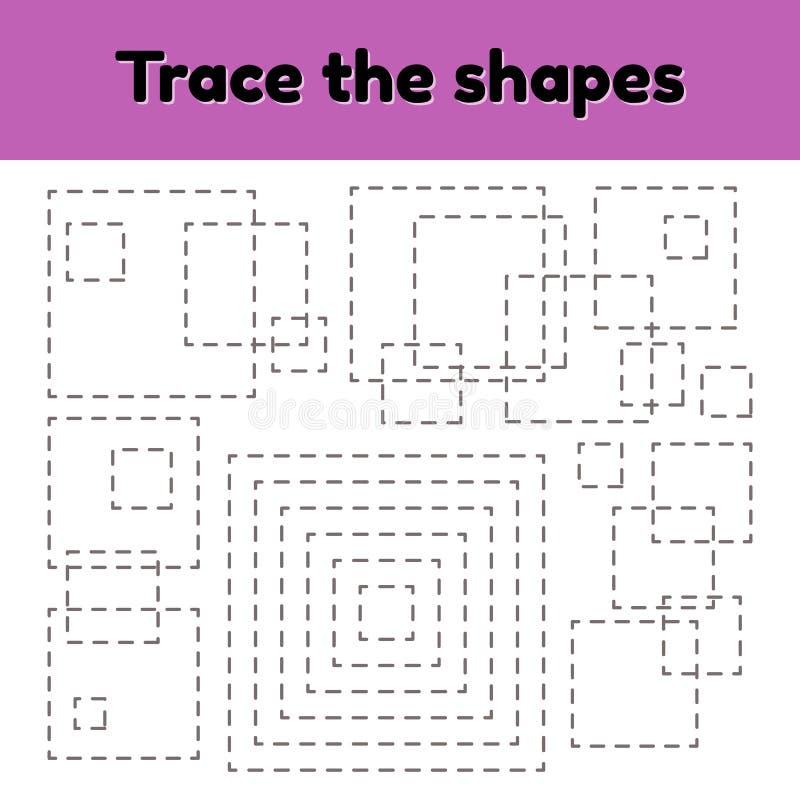 Educational Tracing Worksheet for Kids Kindergarten, Preschool and ...