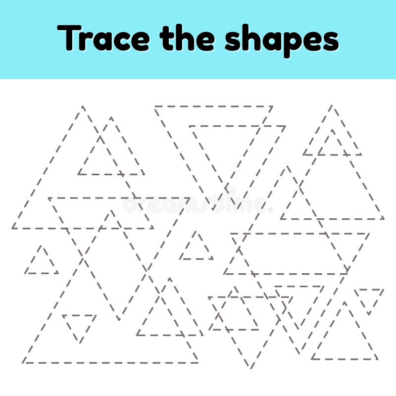 Educational Tracing Worksheet for Kids Kindergarten, Preschool and ...