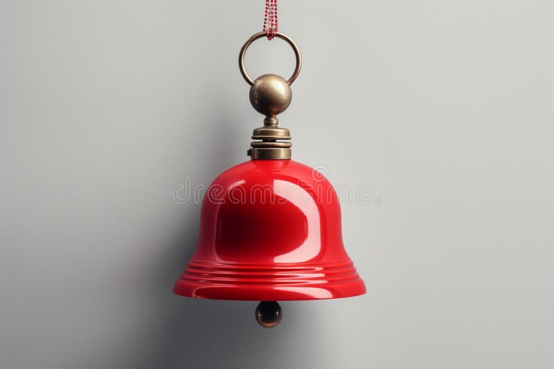 Educational Tradition Red School Bell, Signaling the Start of Classes ...