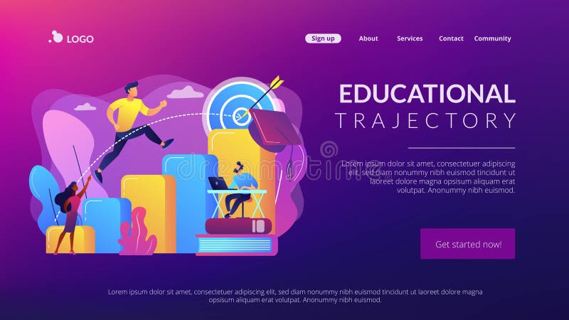 Educational Trajectory Abstract Concept Vector Illustration. Stock ... Educational Trajectory Abstract Concept Vector Illustration. Stock ...
