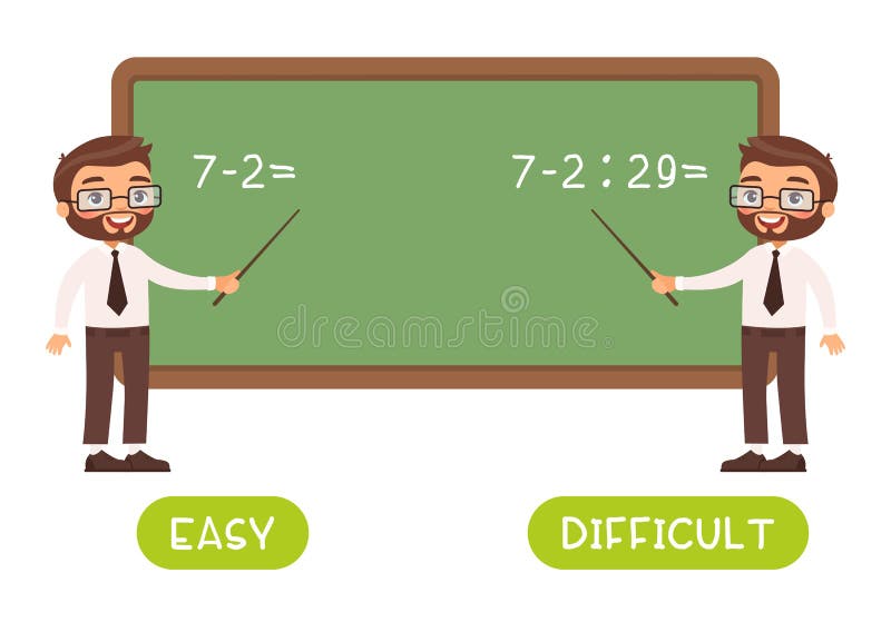 Educational Word Card with Math Sums Vector Template. Stock ...