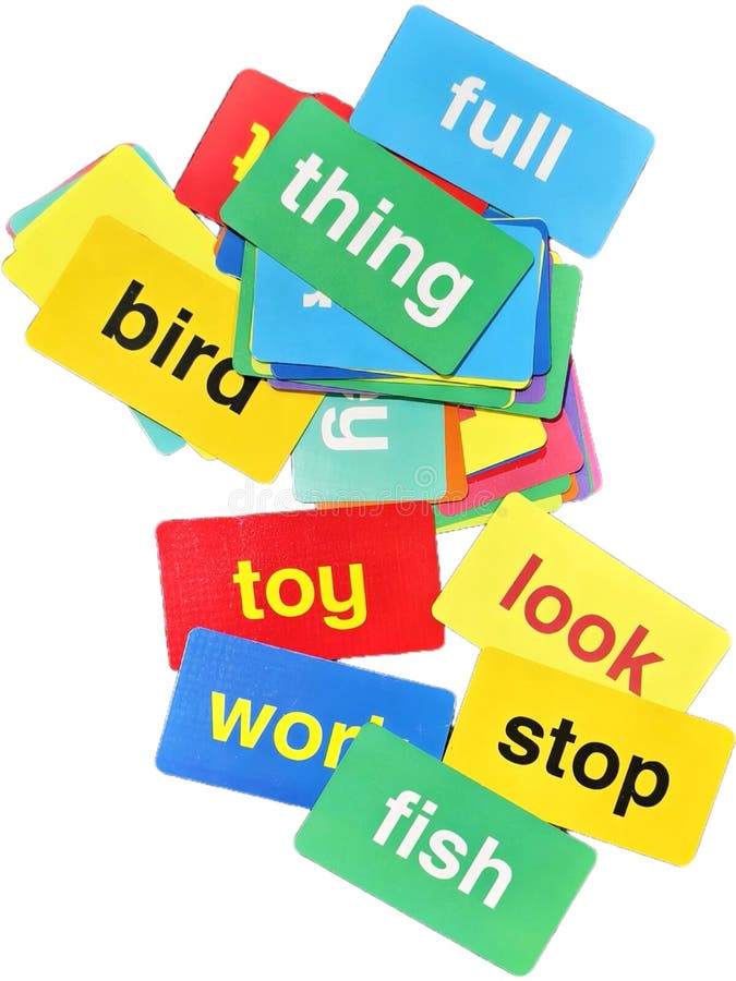 Educational Words and Vocabulary for Learning Stock Illustration ...