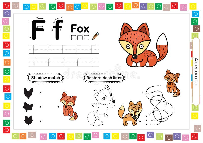 Engaging Alphabet Learning Worksheets for Kids Stock Illustration ...