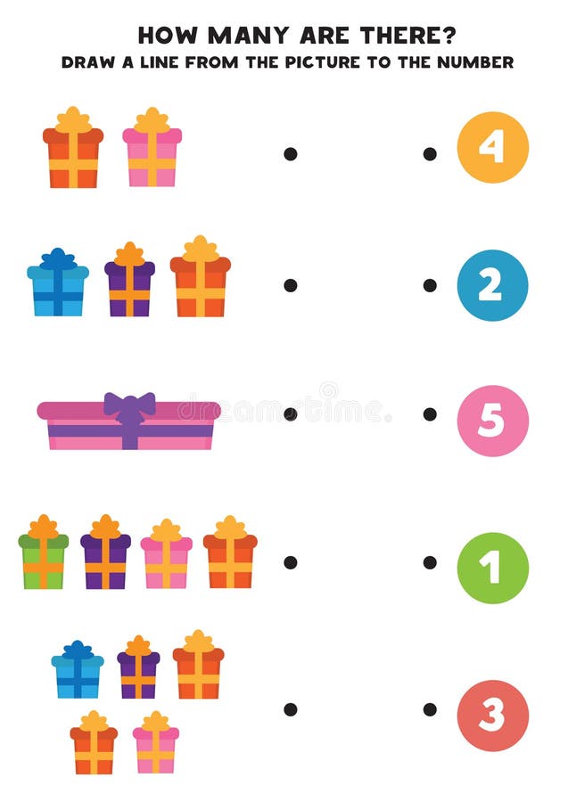 Educational Worksheet for Preschool Kids Stock Vector - Illustration of ...