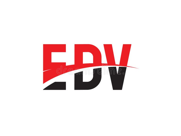 EDV Letter Initial Logo Design Vector Illustration Stock Vector ...