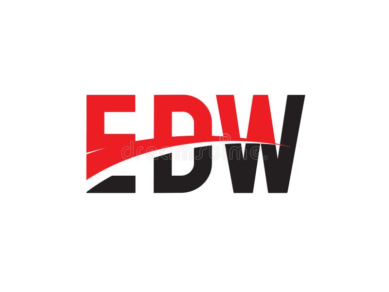 EDW Letter Initial Logo Design Vector Illustration Stock Vector ...