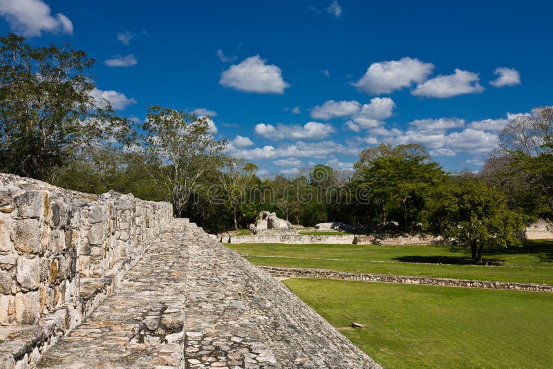 Edzna - Vecchia Città Maya, Messico Fotografia Stock - Immagine di ...