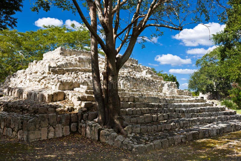Edzna - Vecchia Città Maya, Messico Fotografia Stock - Immagine di ...