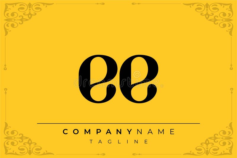 EE abstract luxury logo stock vector. Illustration of template - 362197842