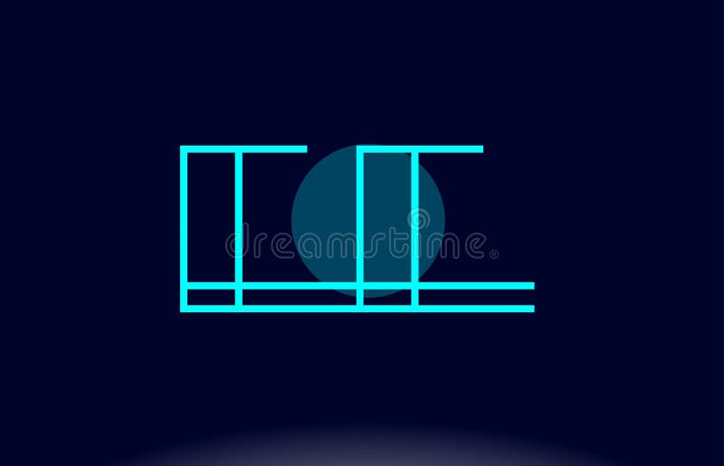 Ee E E Blue Line Circle Alphabet Letter Logo Icon Template Vector ...