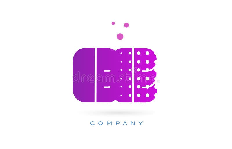 Ee E E Pink Dots Letter Logo Alphabet Icon Stock Vector - Illustration ...