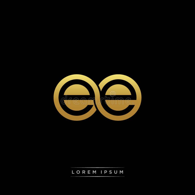 EE Initial Letter Linked Circle Capital Monogram Logo Modern Template ...