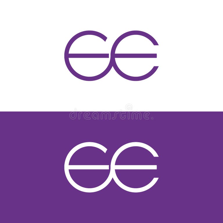 EE Letter Initial Logo Design Template Vector Illustration Stock Vector ...