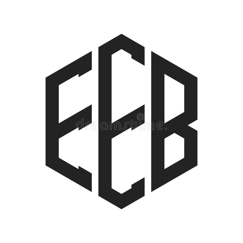 EEB Logo Design. Initial Letter EEB Monogram Logo Using Hexagon Shape ...