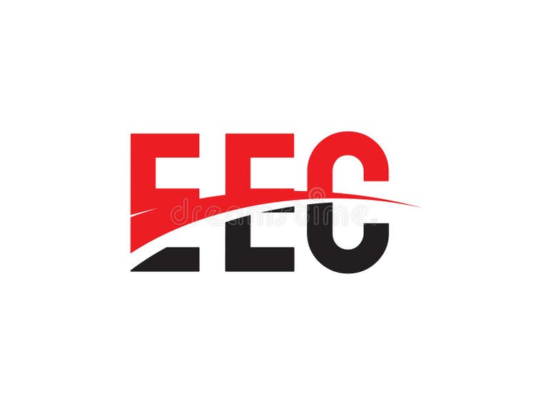 EEC Letter Initial Logo Design Vector Illustration Stock Vector ...