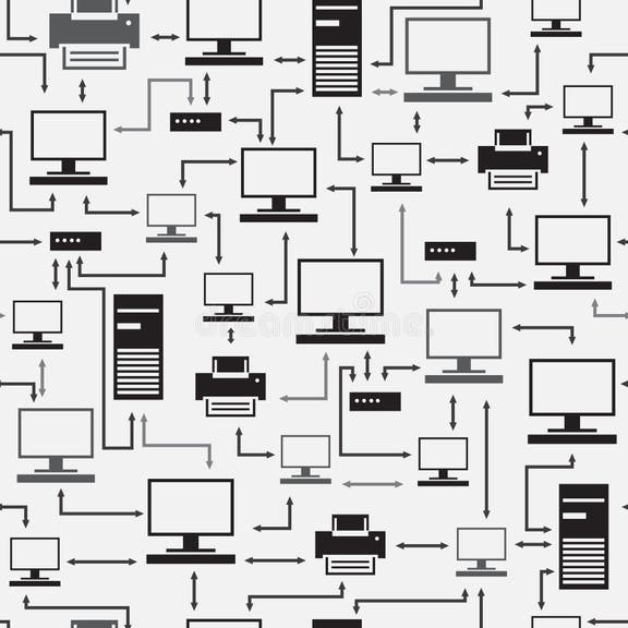 Eectronic Devices Seamless Pattern. Stock Vector - Illustration of ...