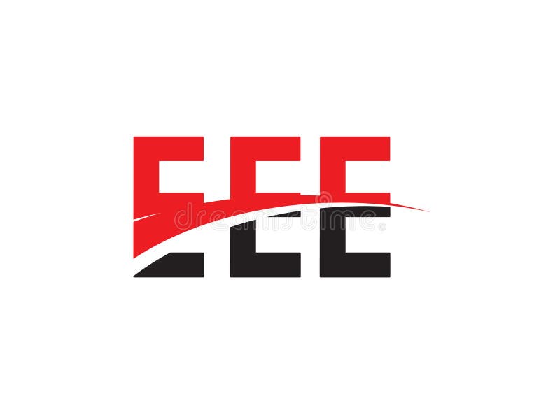 EEE Letter Initial Logo Design Vector Illustration Stock Vector ...