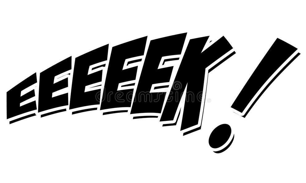 Eeeeek! Vector Comic Speech Bubble Effect Stock Illustration ...