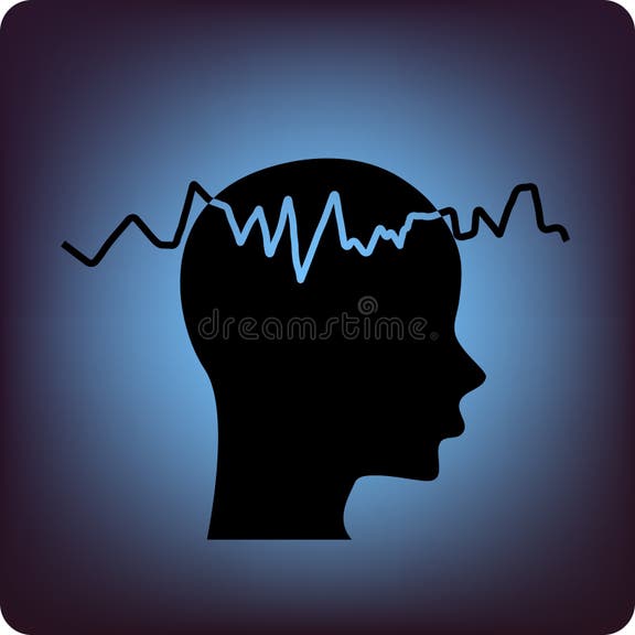Eeg stock vector. Illustration of signal, brain, electroencephalogram ...