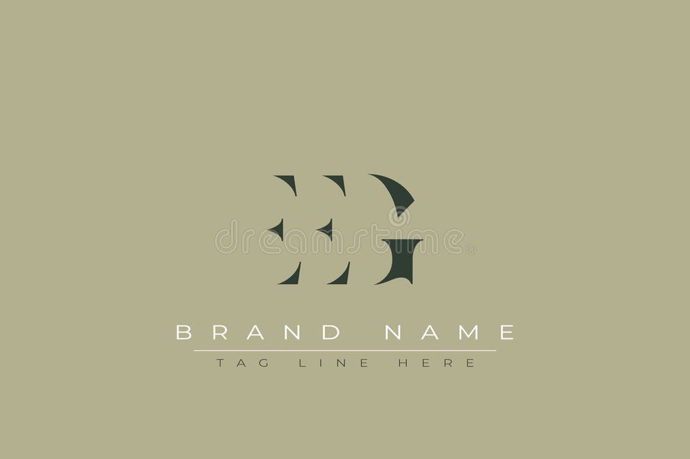 EEG Abstract Letter Logo Design Stock Vector - Illustration of ...