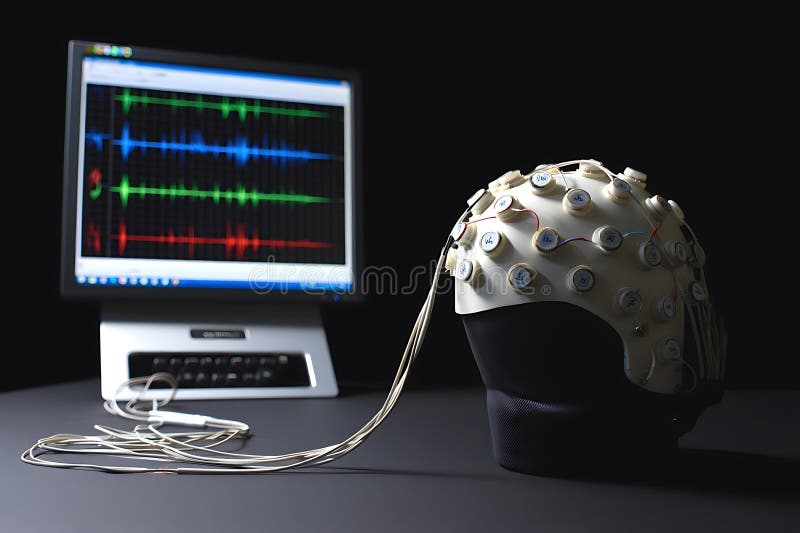 EEG Brainwave Monitoring Technology: Electroencephalography Headset and ...