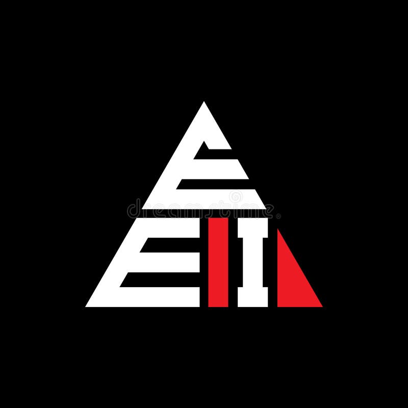 EEI Triangle Letter Logo Design with Triangle Shape. EEI Triangle Logo ...
