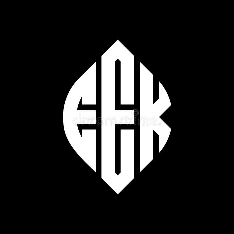 EEK Circle Letter Logo Design with Circle and Ellipse Shape. EEK ...