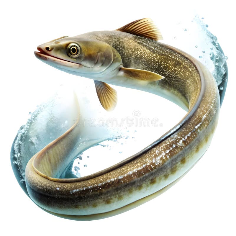 An Eel is a Long, Slippery Fish Known for Its Serpentine Body Stock ...