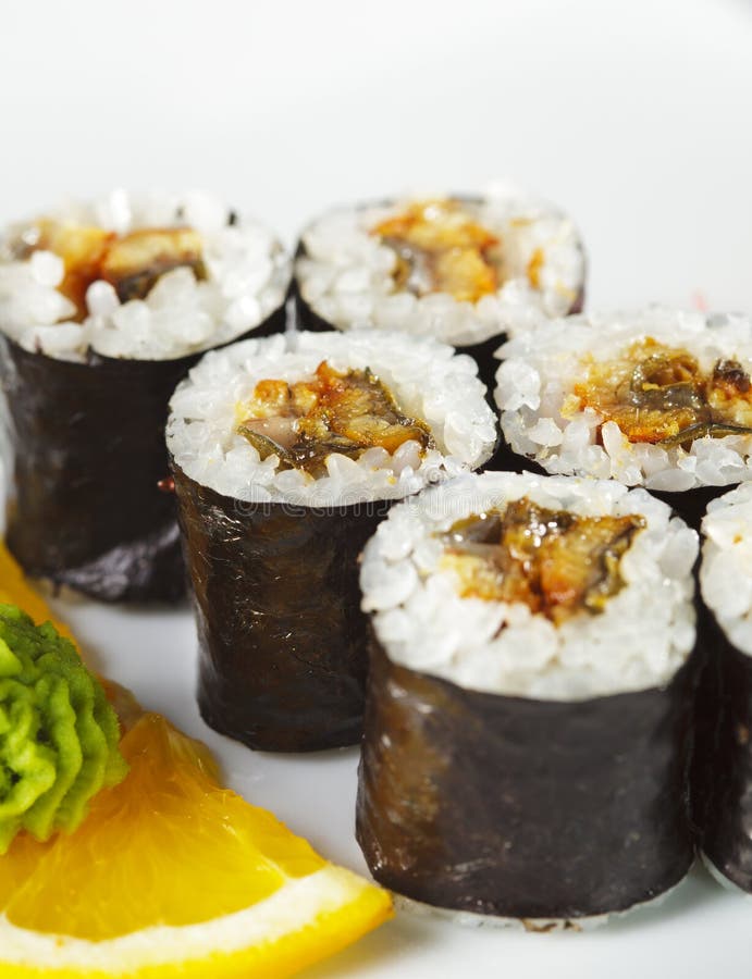 Eel Roll stock photo. Image of japanese, dinner, macro - 11630748