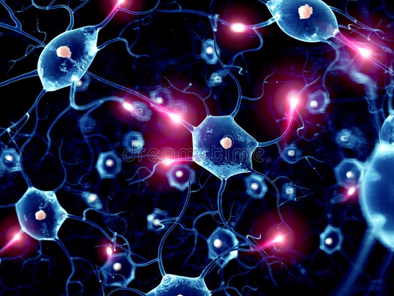 Een zenuwcel stock illustratie. Illustration of anatomie - 74204191